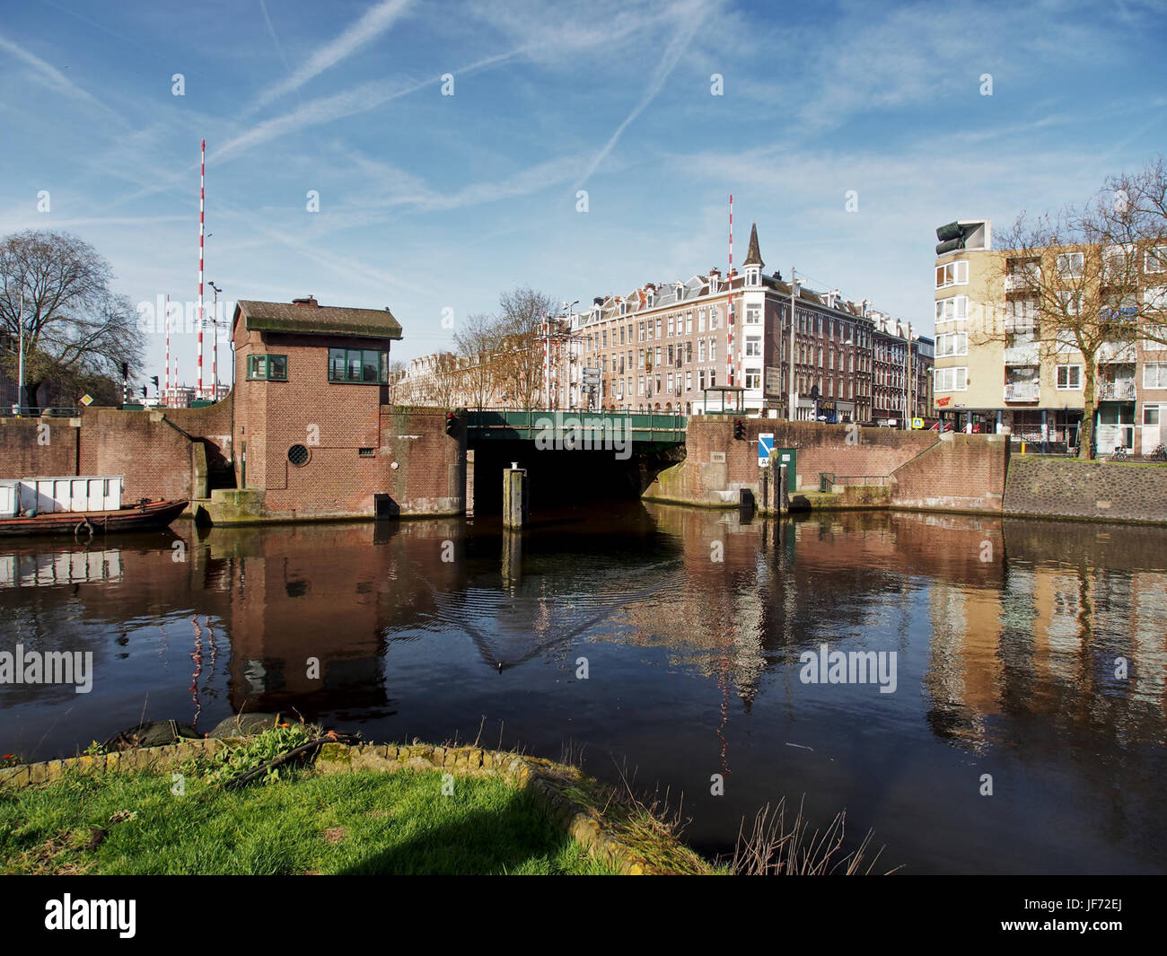 Brug 155, known as Kattenslootbrug, is a historic bridge in Amsterdam ...