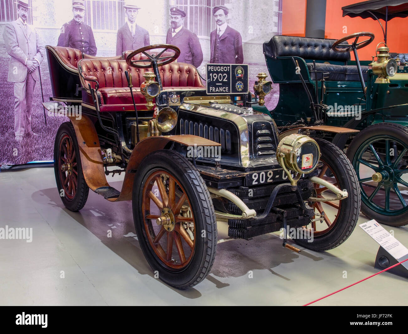 The 1902 Peugeot Type 48 Tonneau is an early French automobile with a ...