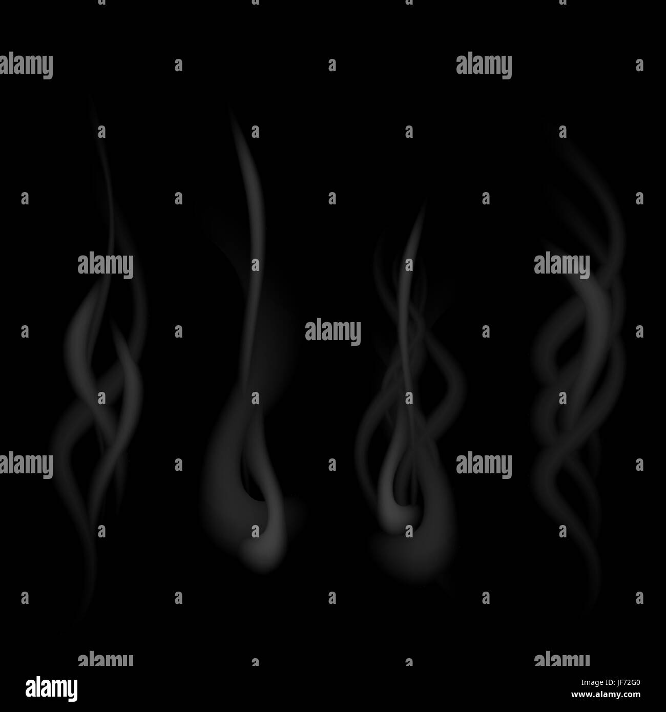 Grey fire smoke Stock Vector Images - Alamy