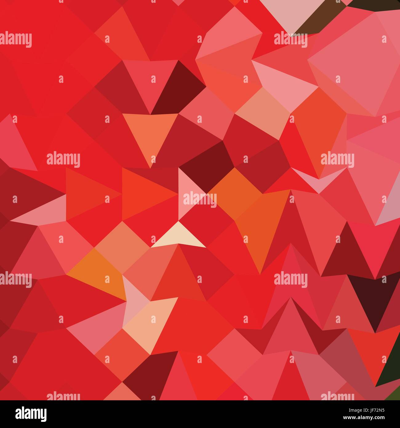 Candy Apple Red Abstract Low Polygon Background Stock Vector Image ...
