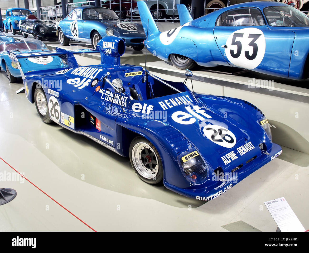 The 1975 Alpine Renault A441, equipped with a Renault-Gordini V6 engine ...