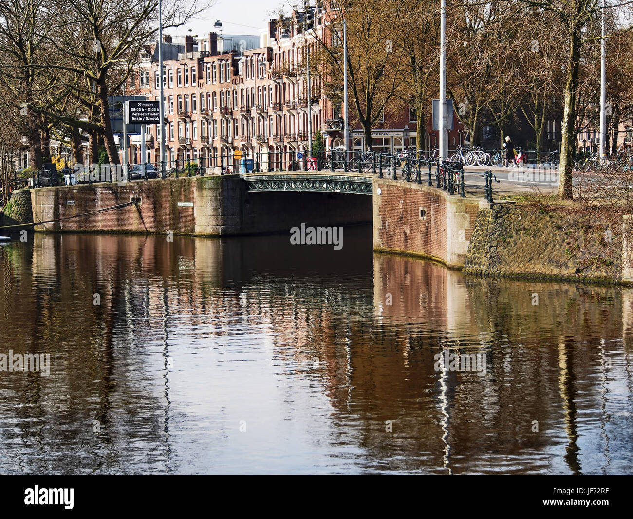 Bridge 166 located over the Hugo de Grootgracht in the Nassaukade, a ...