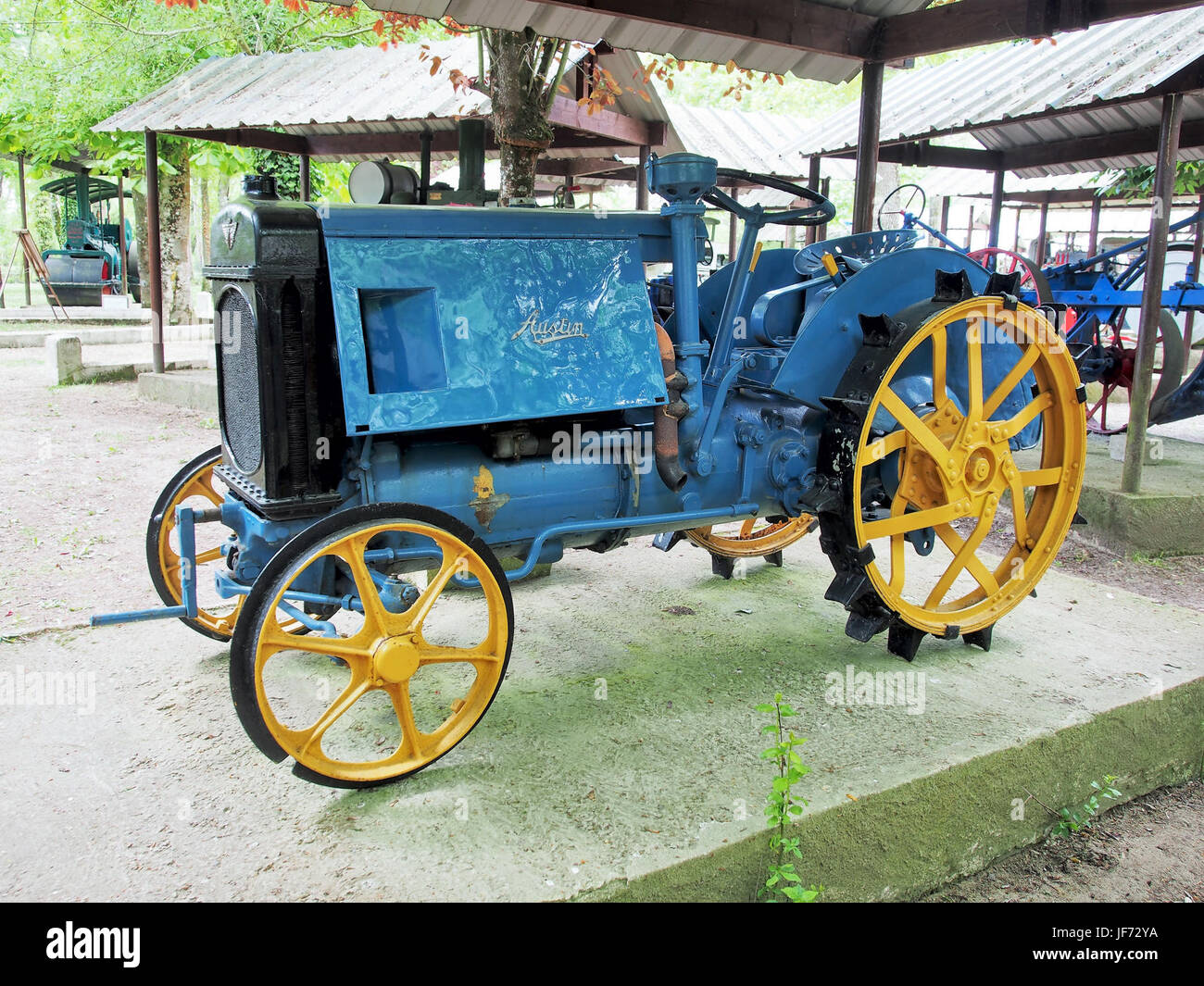 The 1927 Austin tractor, displayed at the Musée Maurice Dufresne, a ...