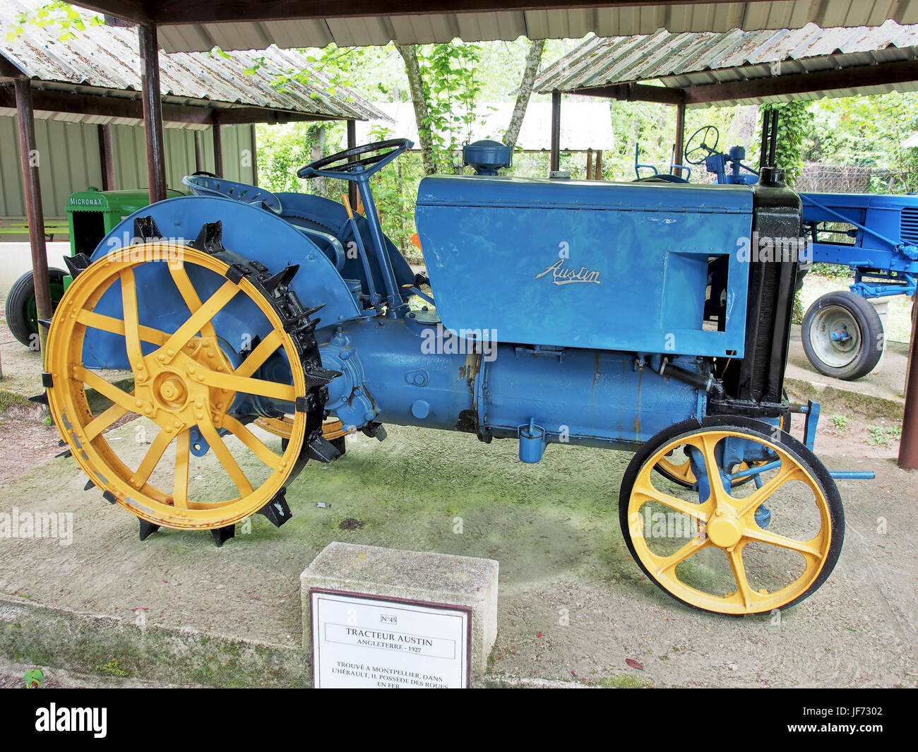 1927 Austin tractor, an early 20th-century farming machine at the ...
