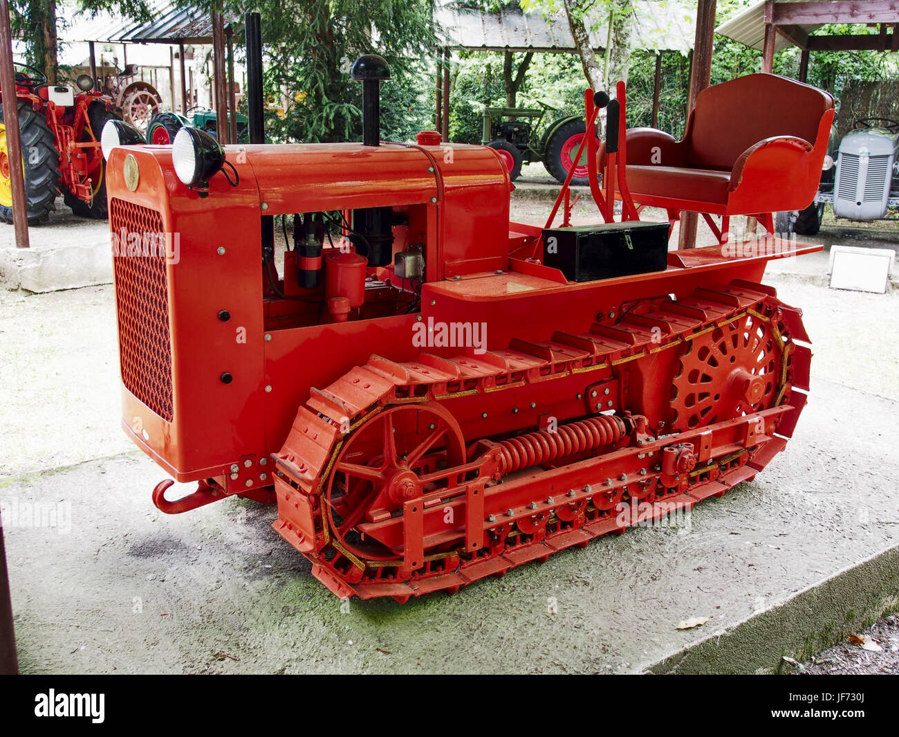 The 1941 Ustrac tractor, displayed at the Musée Maurice Dufresne. A ...