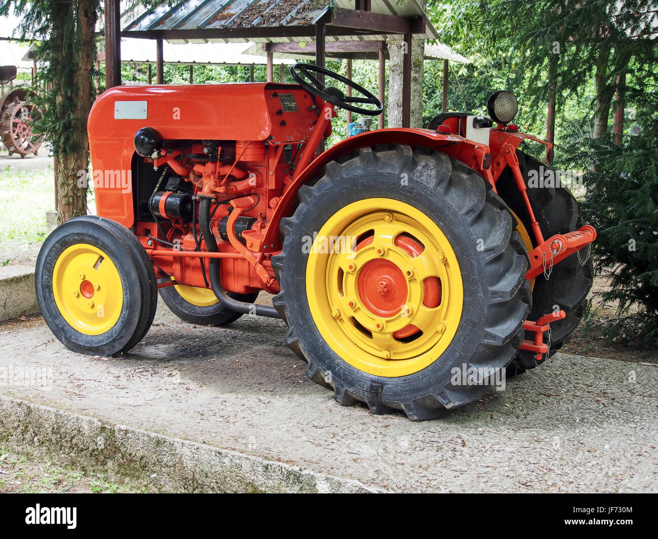The LS Tracteur, a vintage French tractor, is part of the collection at ...