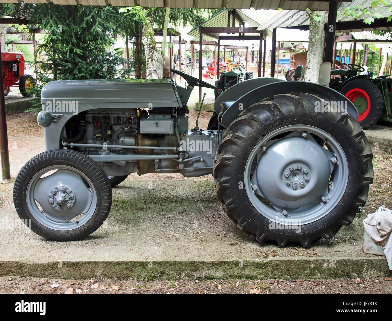 The 1954 Ferguson TEA 20 tractor, displayed at Mus‚e Maurice Dufresne ...