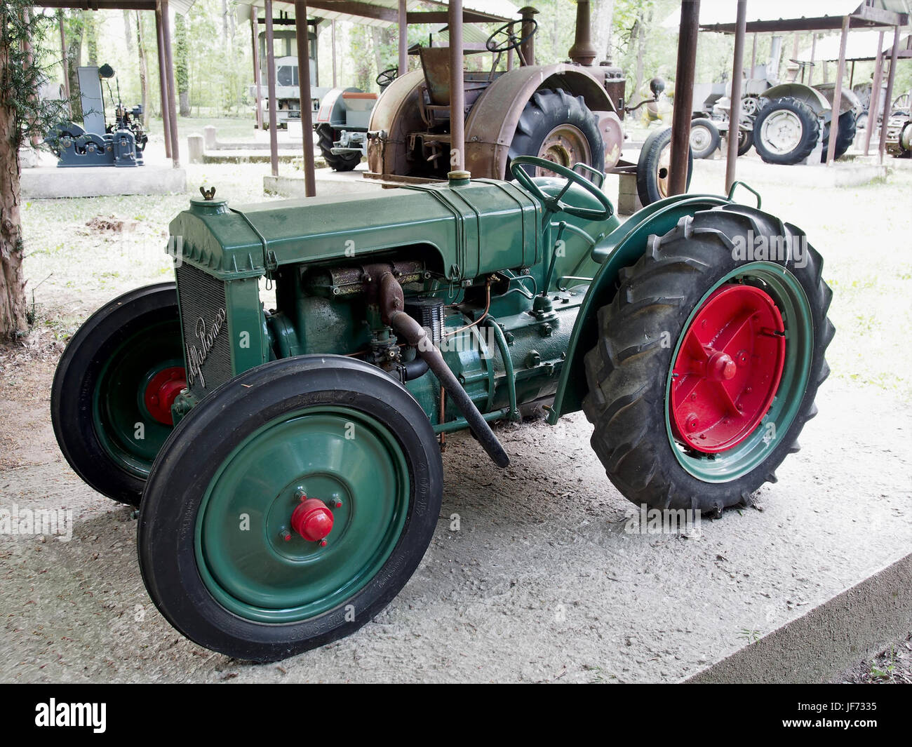 The 1931 Alfa Romeo tractor, housed at the Musée Maurice Dufresne, is a ...