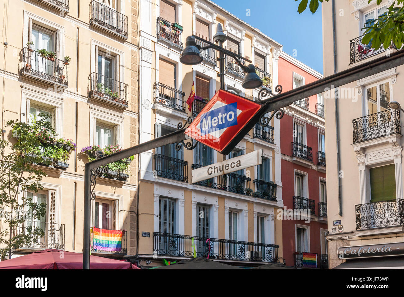 Metro Chueca. World pride Madrid 2017. España Stock Photo - Alamy