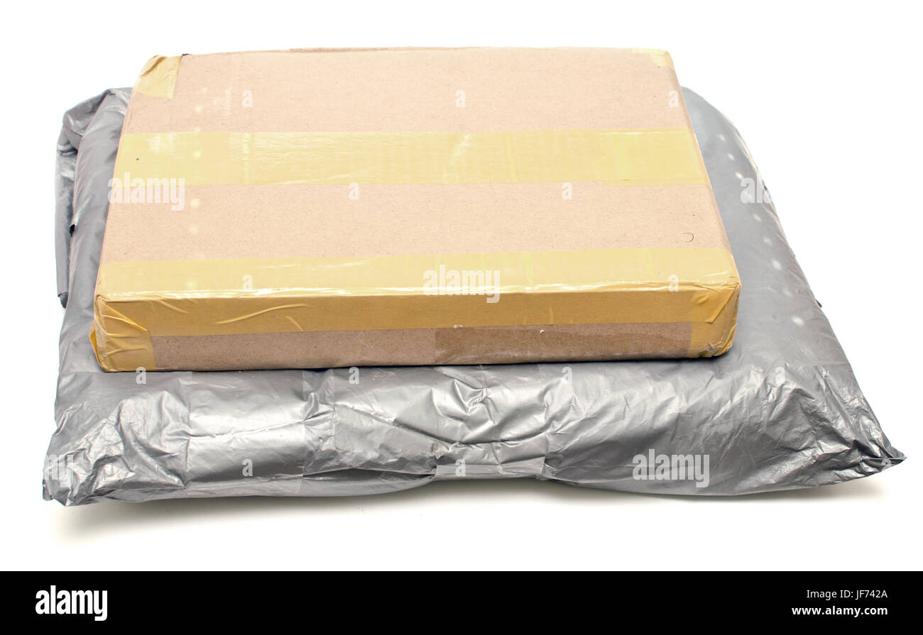 Stack of parcels Cut Out Stock Images & Pictures - Alamy