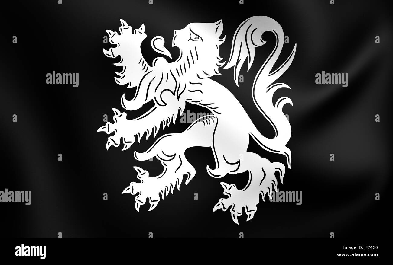 3D Flag of the Asse, Belgium Stock Photo - Alamy