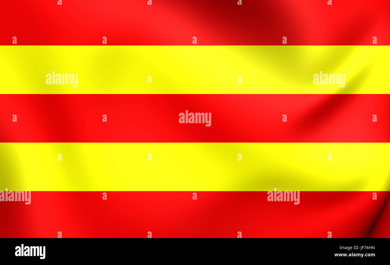 3D Flag of the Aust-Agder, Norway Stock Photo - Alamy