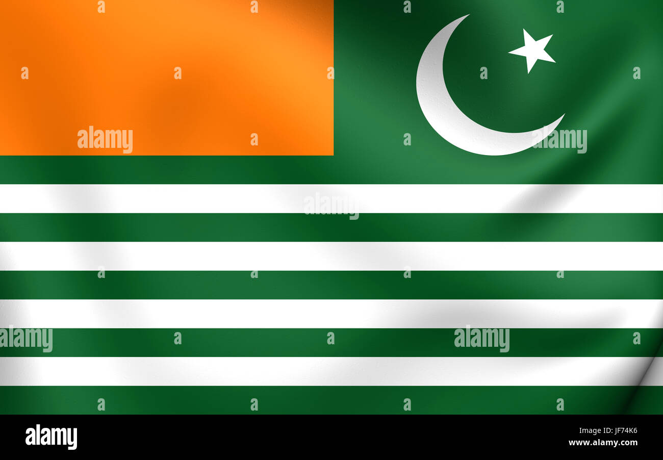 Flag of Azad Jammu and Kashmir Stock Photo - Alamy