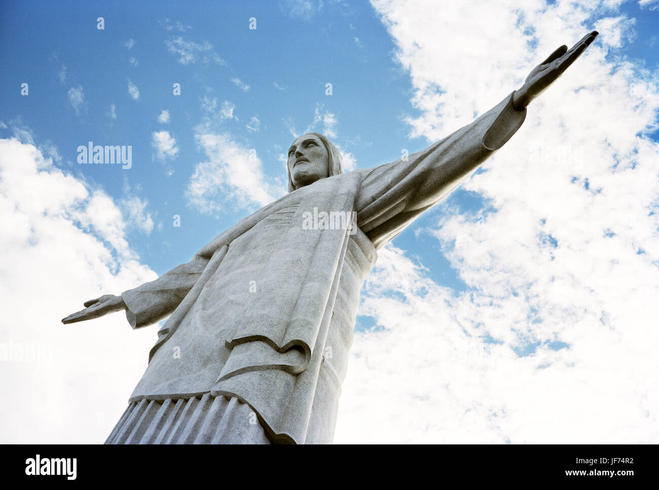 Low angle view of statue of Jesus Christ Stock Photo - Alamy