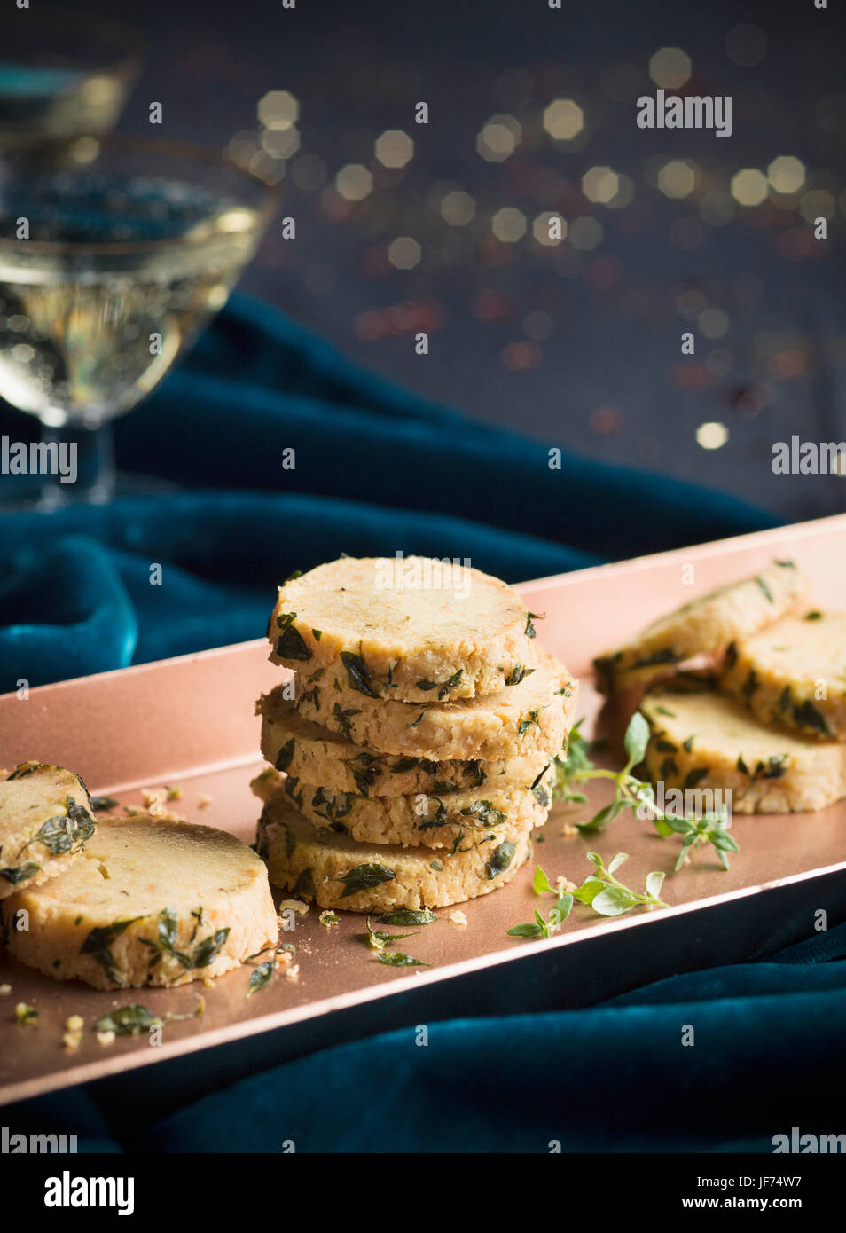 Cookies on tray Stock Photo - Alamy