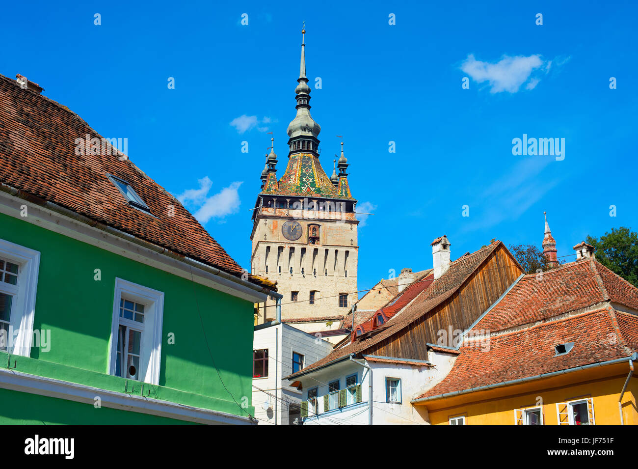 Clock Tower. Sighisoara, Romania Stock Photo - Alamy