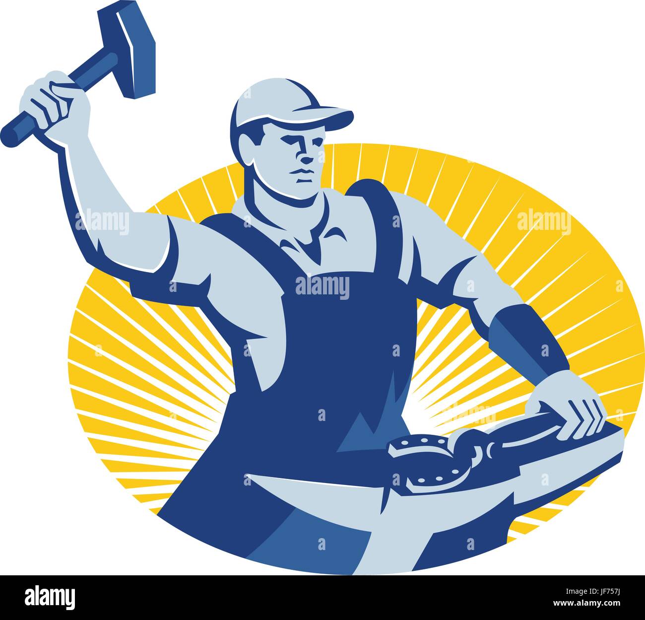 craftsman, tradesman, handicraftsman, isolated, graphics, male ...