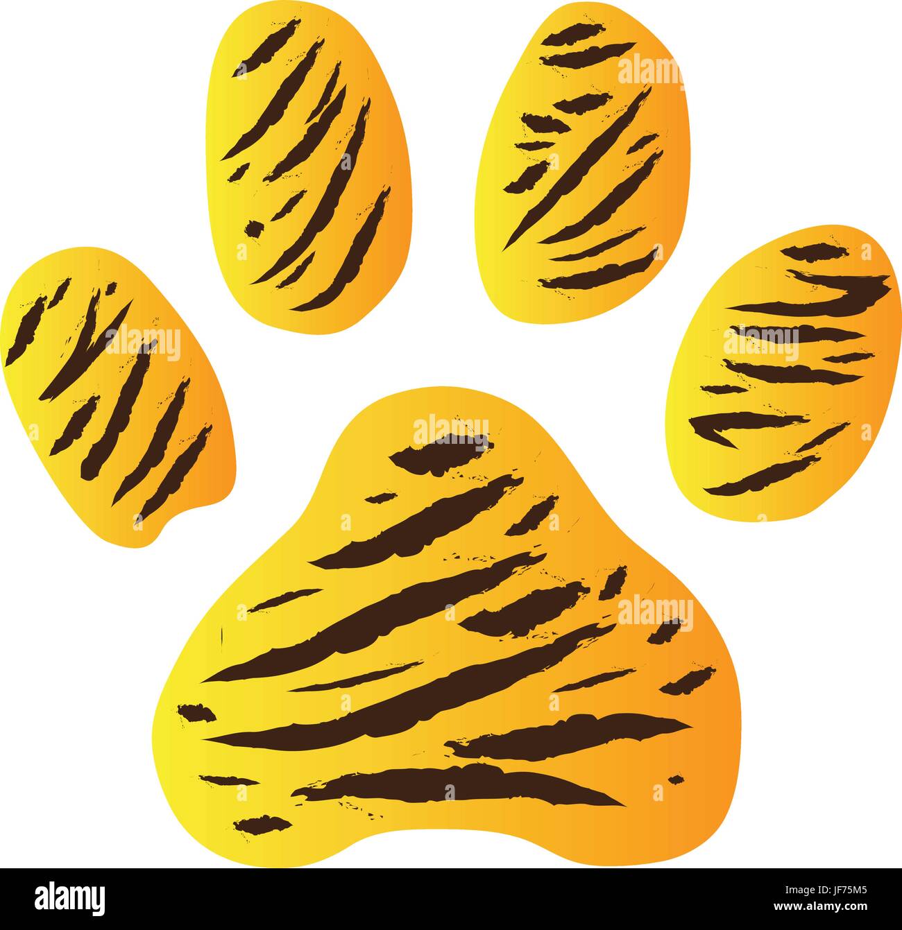 tiger footprint collection Stock Vector Image & Art - Alamy