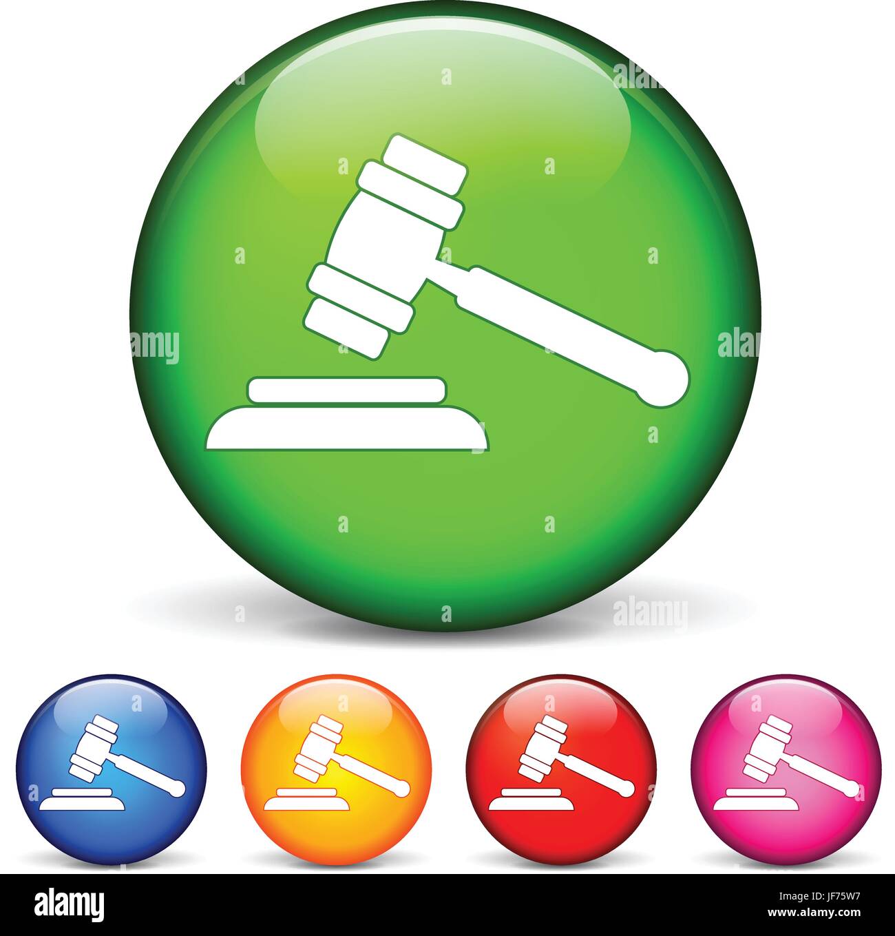 law, button, justice, auction, icon, judge, judgment, hammer, vector ...