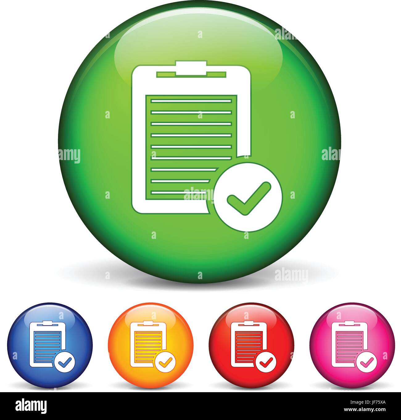 verification, button, report, document, icon, vector, internet, www ...
