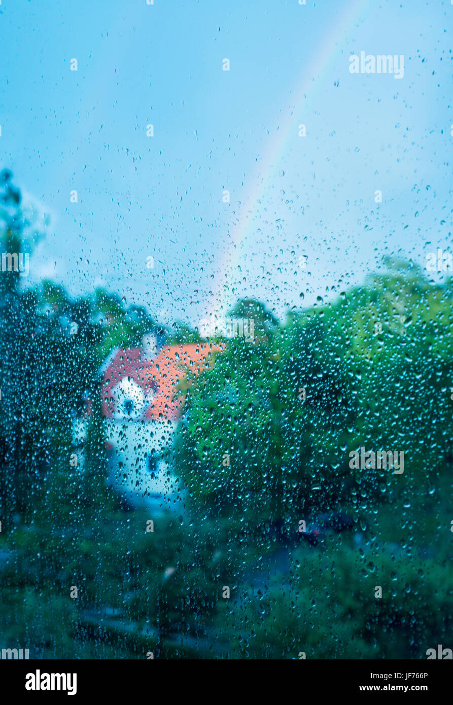 Rainbow seen through wet hi-res stock photography and images - Alamy