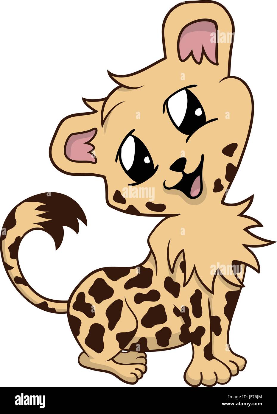 Very relaxed big cat Stock Vector Images - Alamy