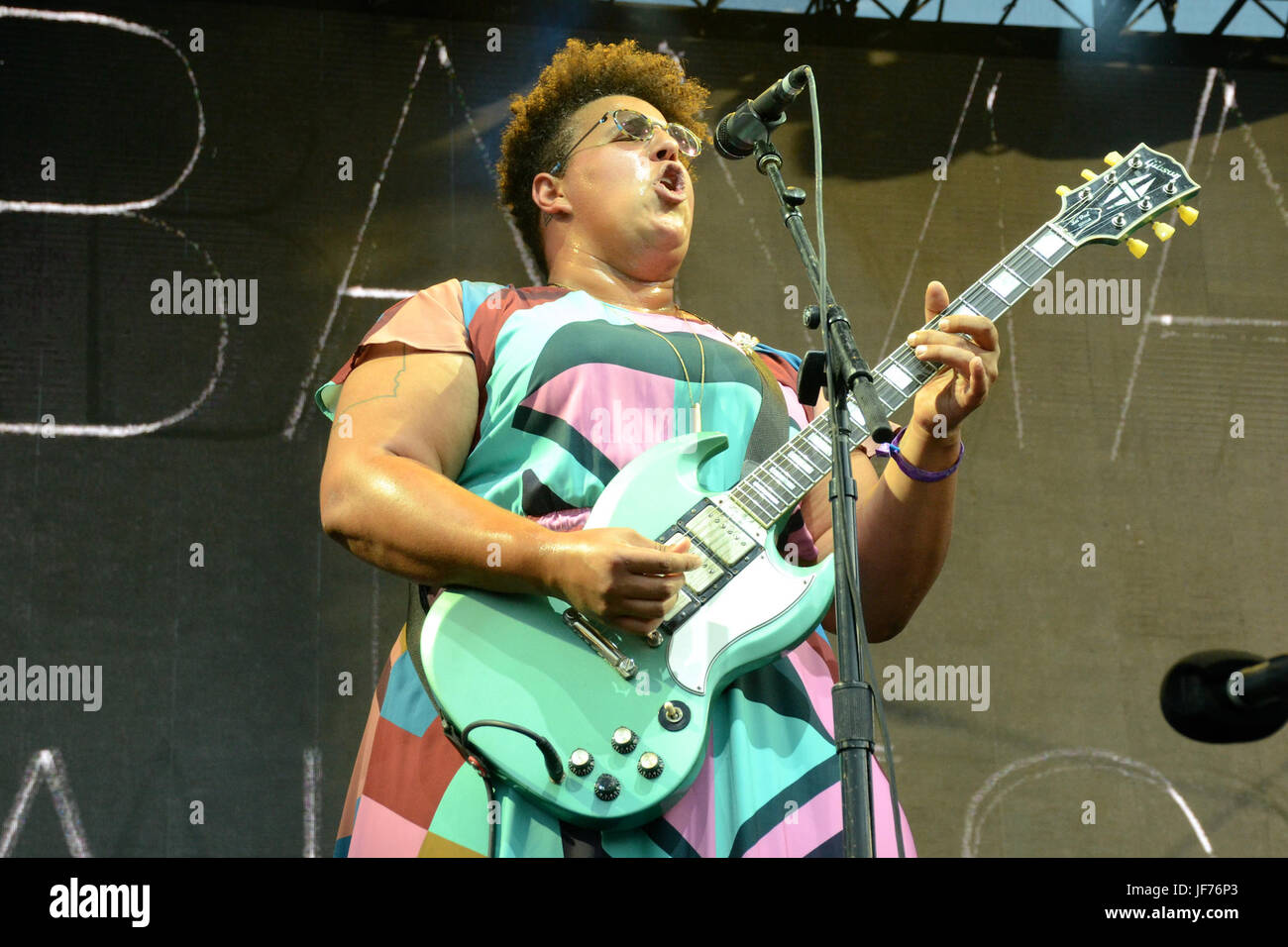 Brittany Howard singer Alabama Shakes performs onstage during Arroyo ...