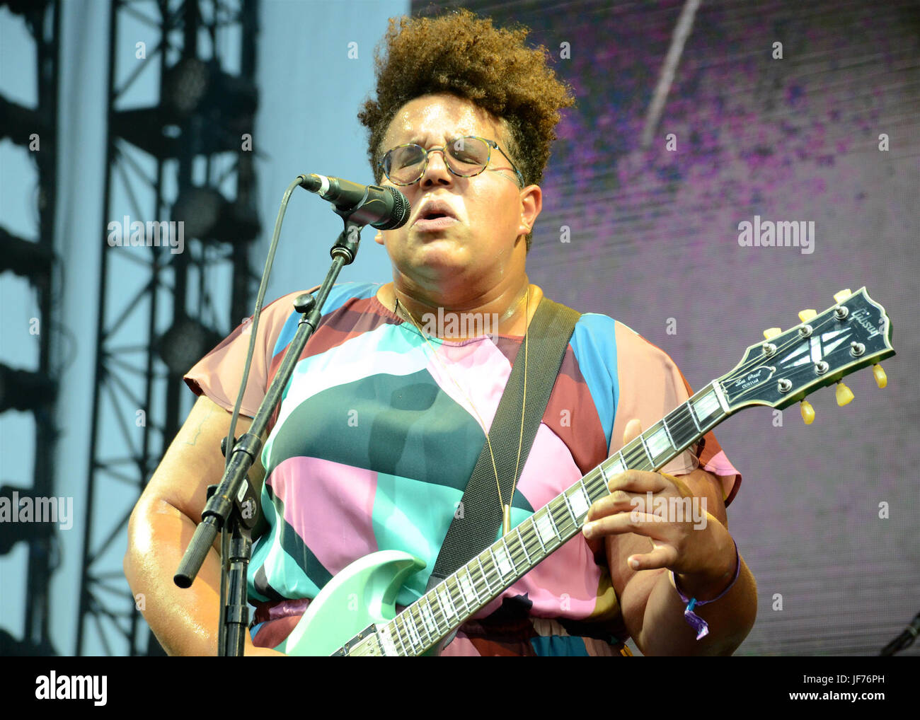 Brittany Howard singer Alabama Shakes performs onstage during Arroyo ...