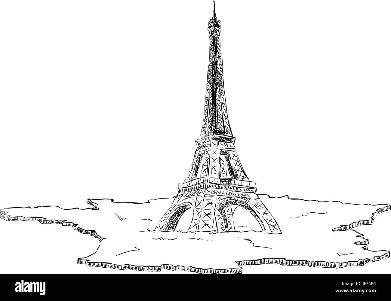 isolated, colour, paint, draw, cartoon, vector, tower, travel, city ...