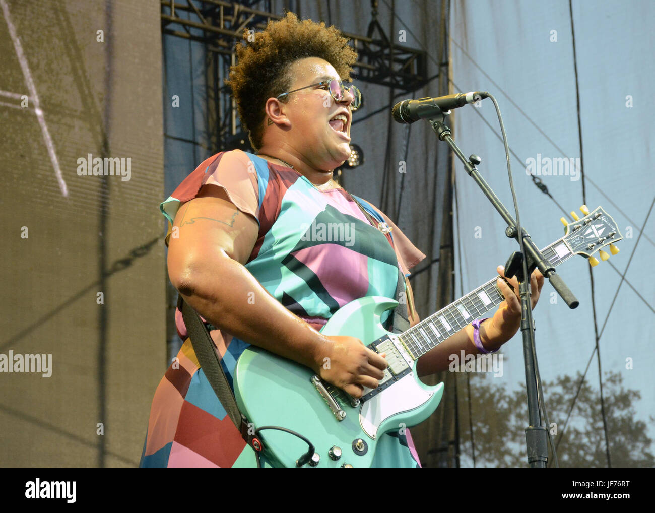 Brittany Howard singer Alabama Shakes performs onstage during Arroyo ...