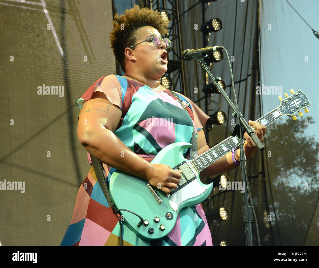 Brittany Howard singer Alabama Shakes performs onstage during Arroyo ...