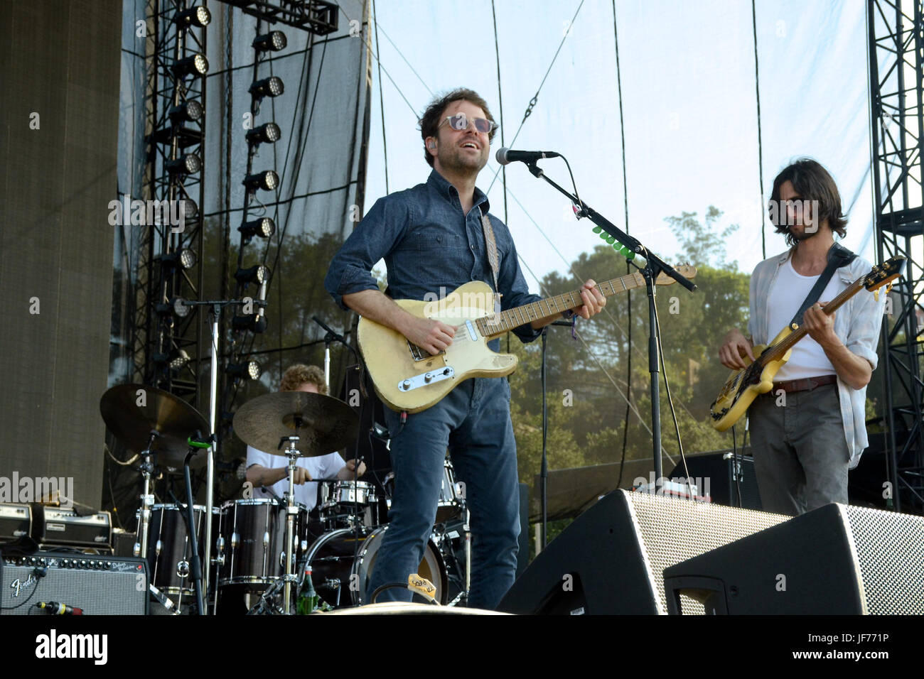 Taylor Goldsmith singer Dawes performs onstage during Arroyo Seco ...