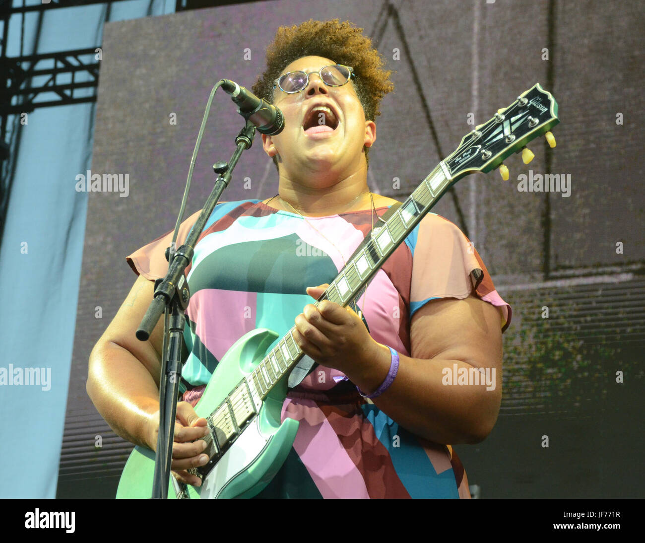 Brittany Howard singer Alabama Shakes performs onstage during Arroyo ...
