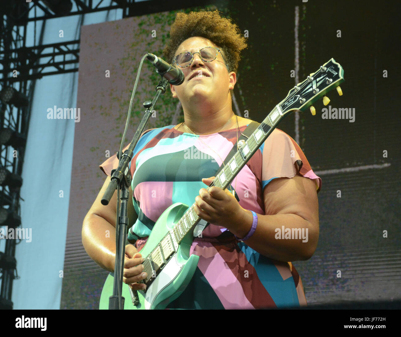 Brittany Howard singer Alabama Shakes performs onstage during Arroyo ...