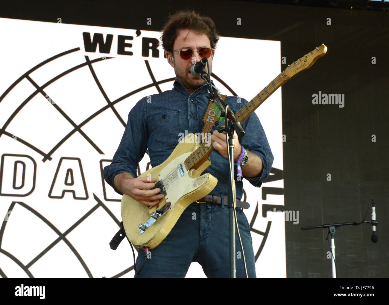 Taylor Goldsmith singer Dawes performs onstage during Arroyo Seco ...