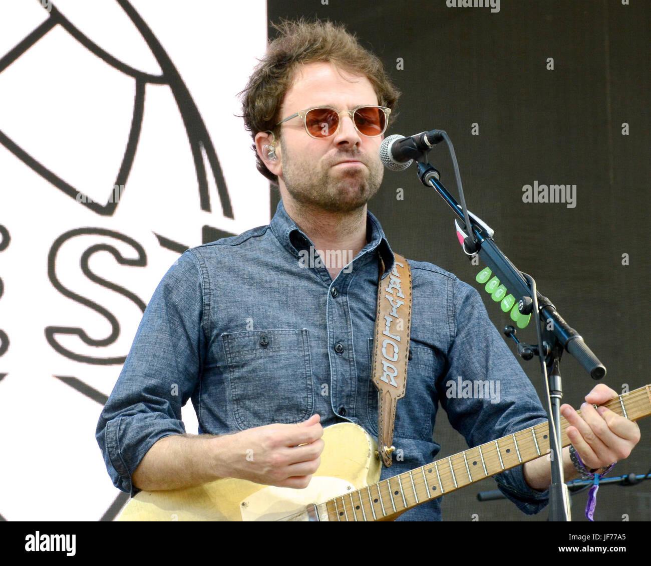 Taylor Goldsmith singer Dawes performs onstage during Arroyo Seco ...