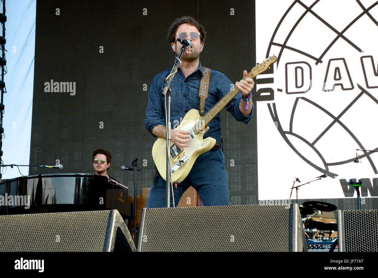 Taylor Goldsmith singer Dawes performs onstage during Arroyo Seco ...