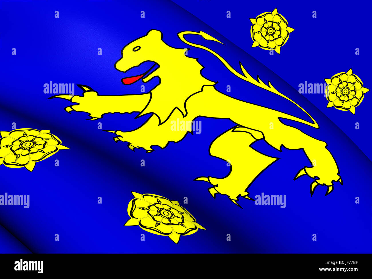 Kingdom of Dyfed Flag (410-920 Stock Photo - Alamy