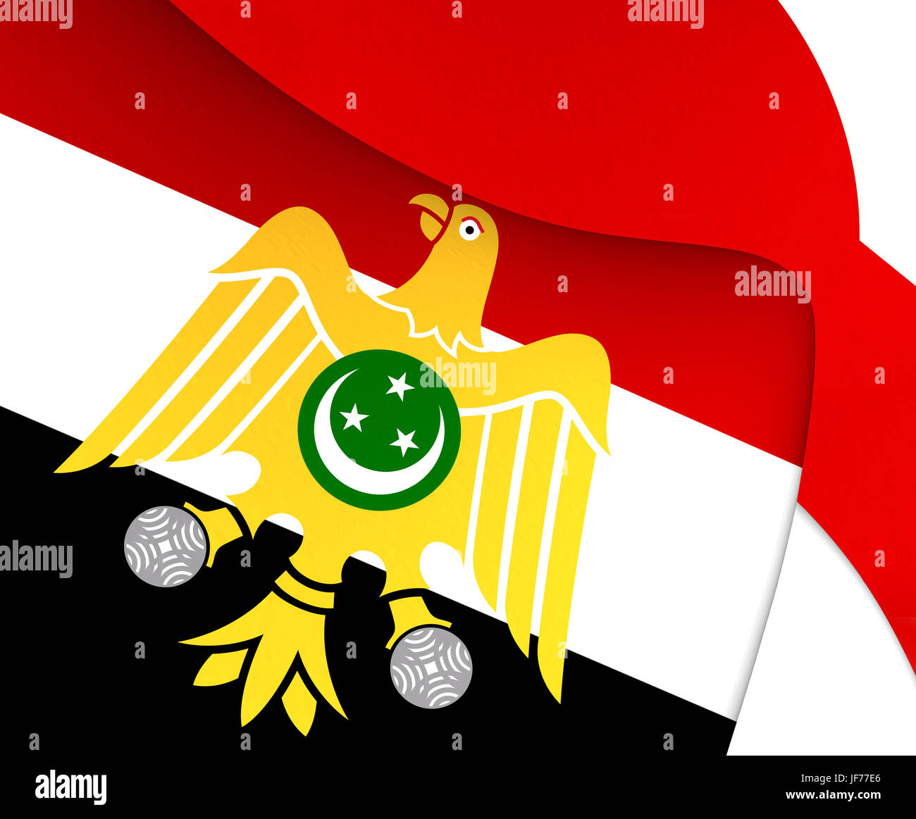 Flag of Egypt (1952-1958 Stock Photo - Alamy