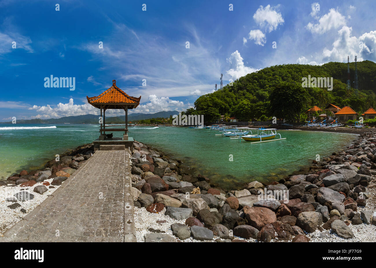 Candidasa Beach - Bali Island Indonesia Stock Photo - Alamy
