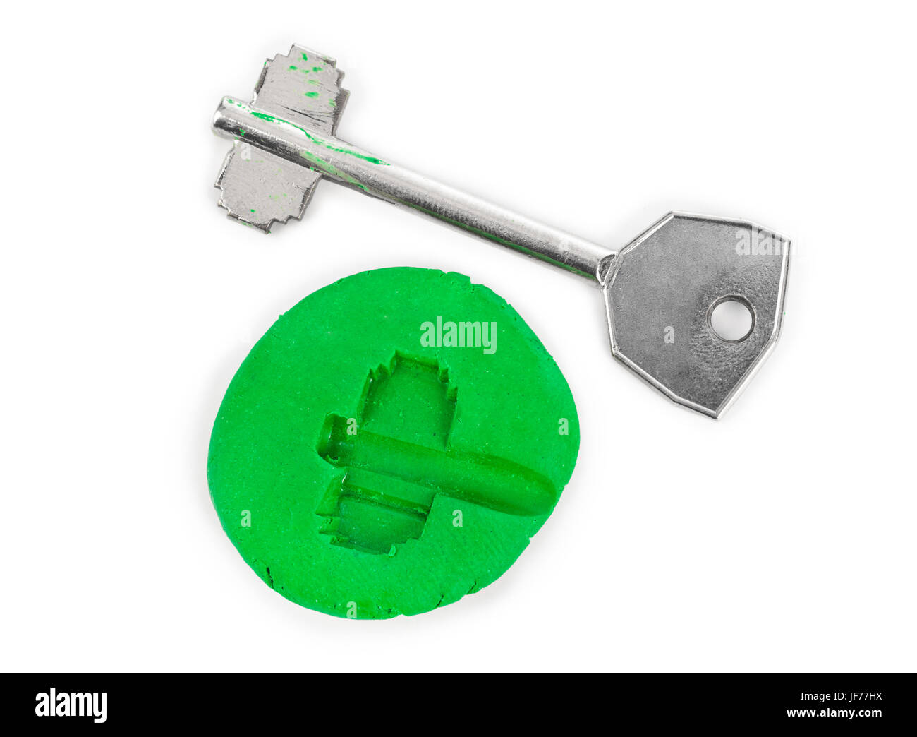 Key impression - security concept Stock Photo - Alamy