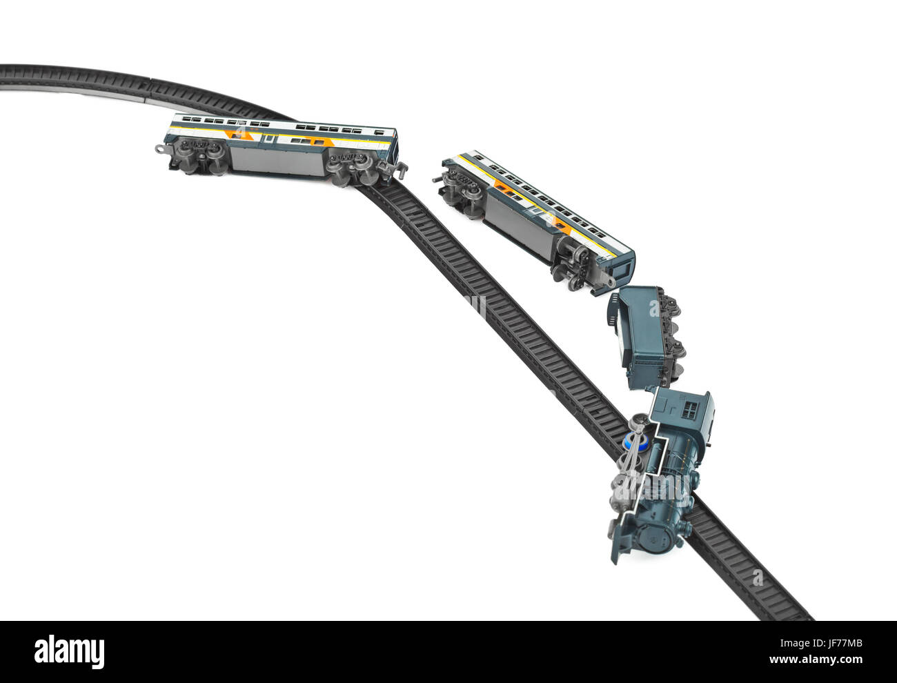 Crash toy train Stock Photo - Alamy