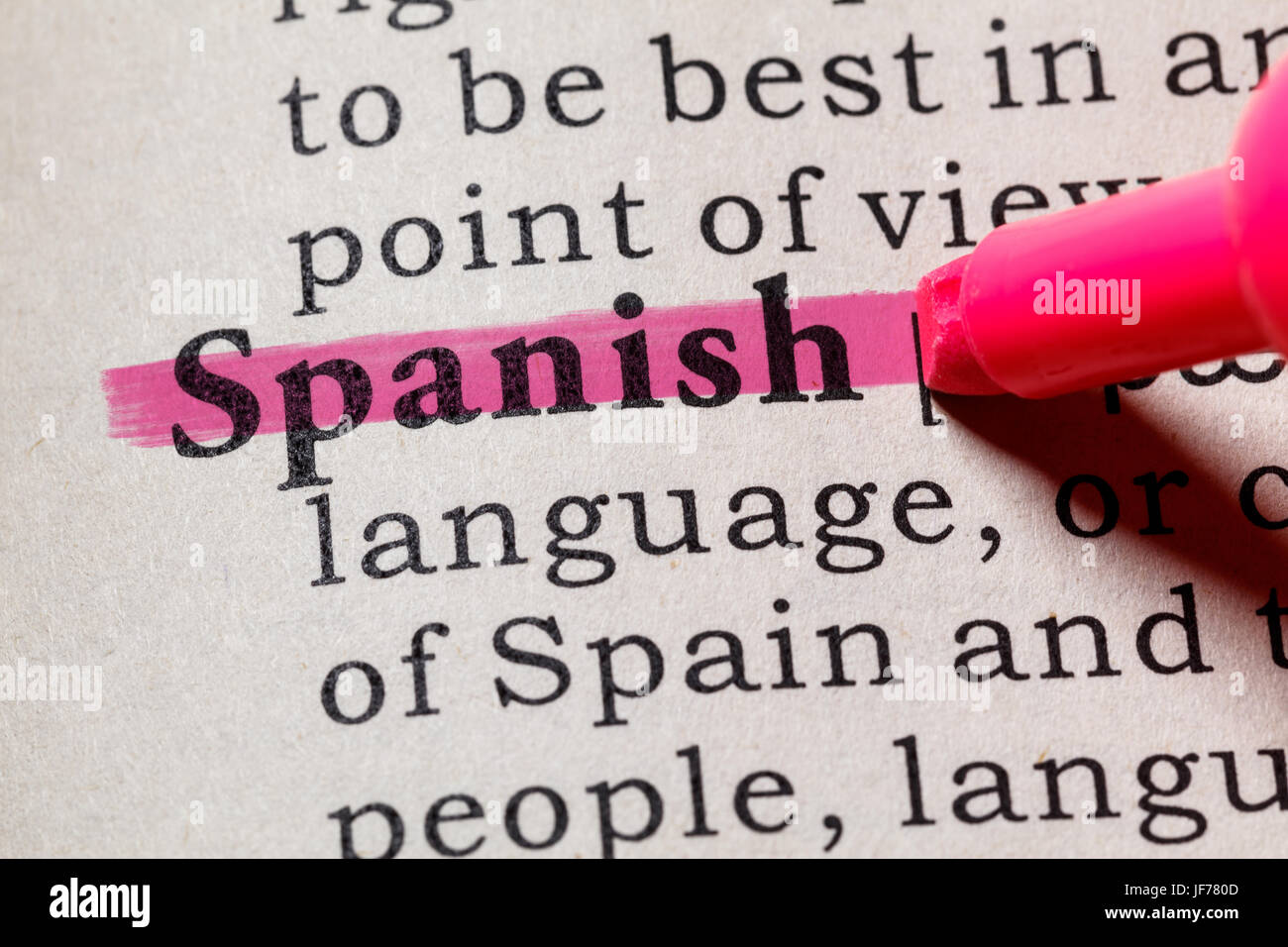 Fake Dictionary, Dictionary definition of the word Spanish. including ...