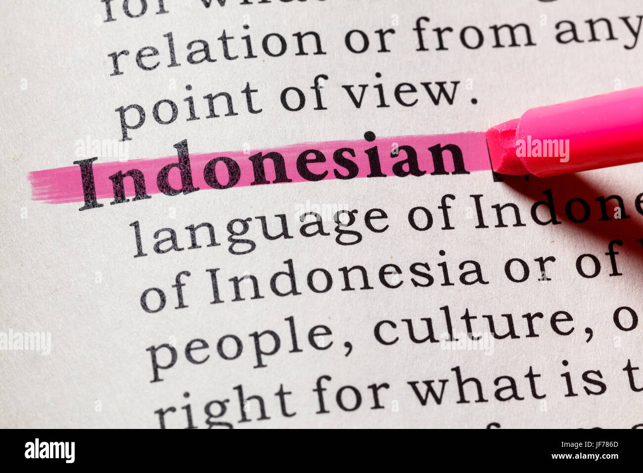 Indonesian language hi-res stock photography and images - Alamy