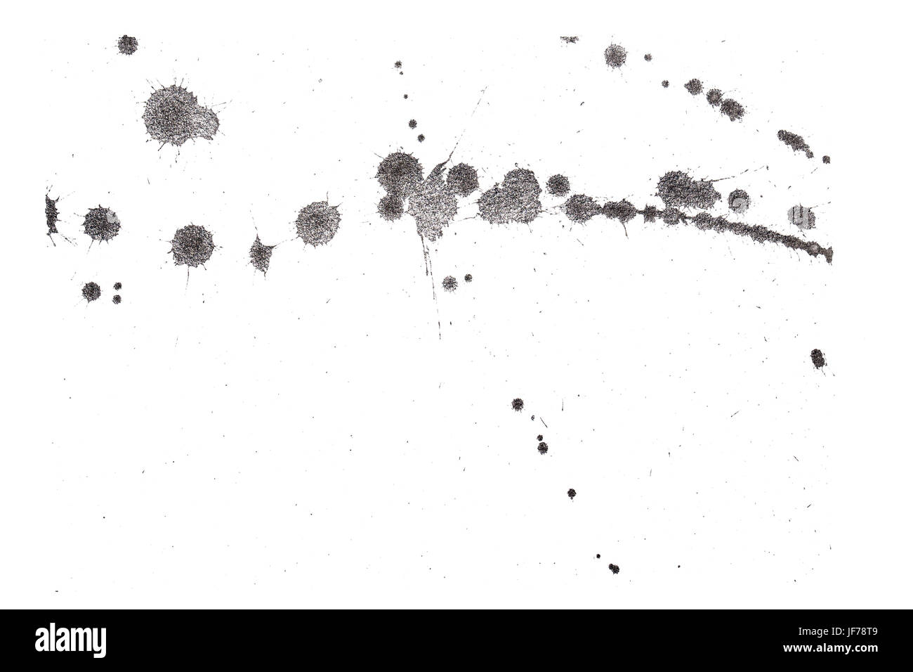 Abstract black ink splash. Ink blots. Design elements. Water-soluble ...