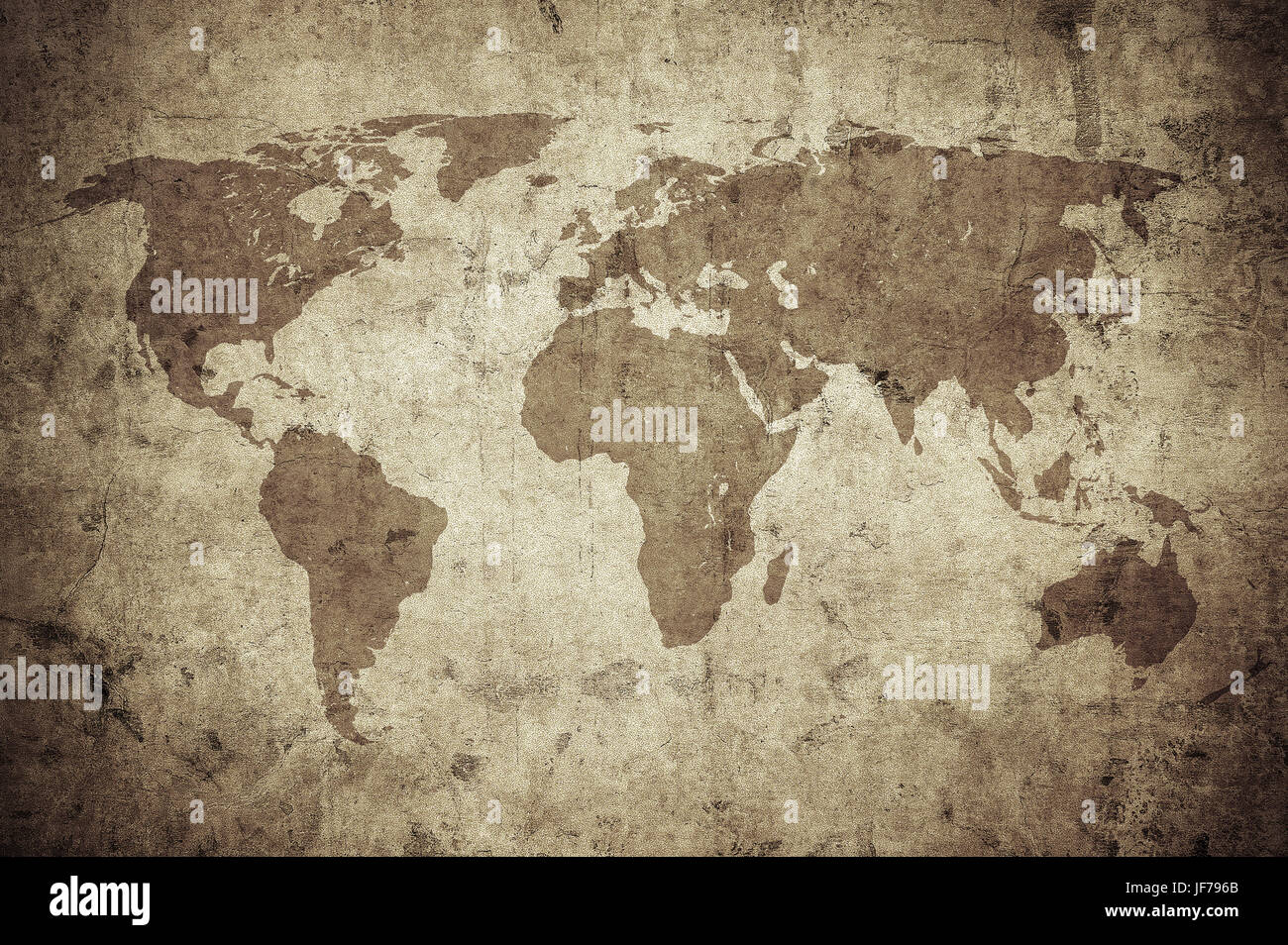 grunge map of the world Stock Photo - Alamy