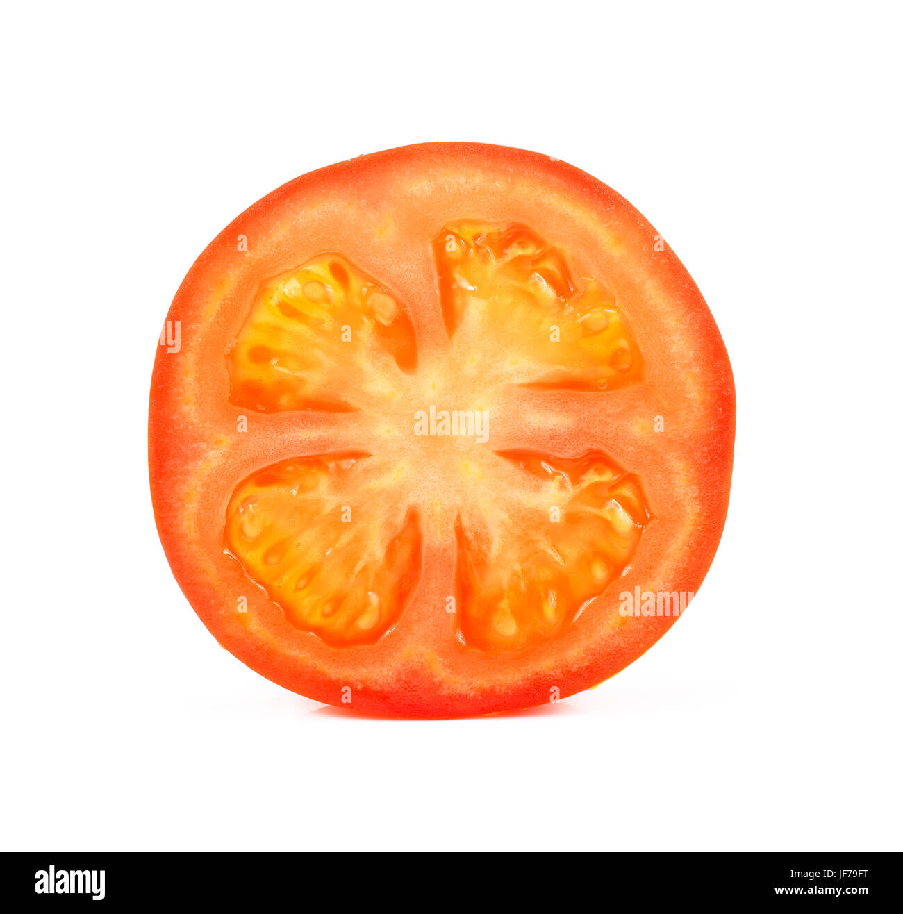 Slice of tomato isolated on white, fresh tomato Stock Photo - Alamy