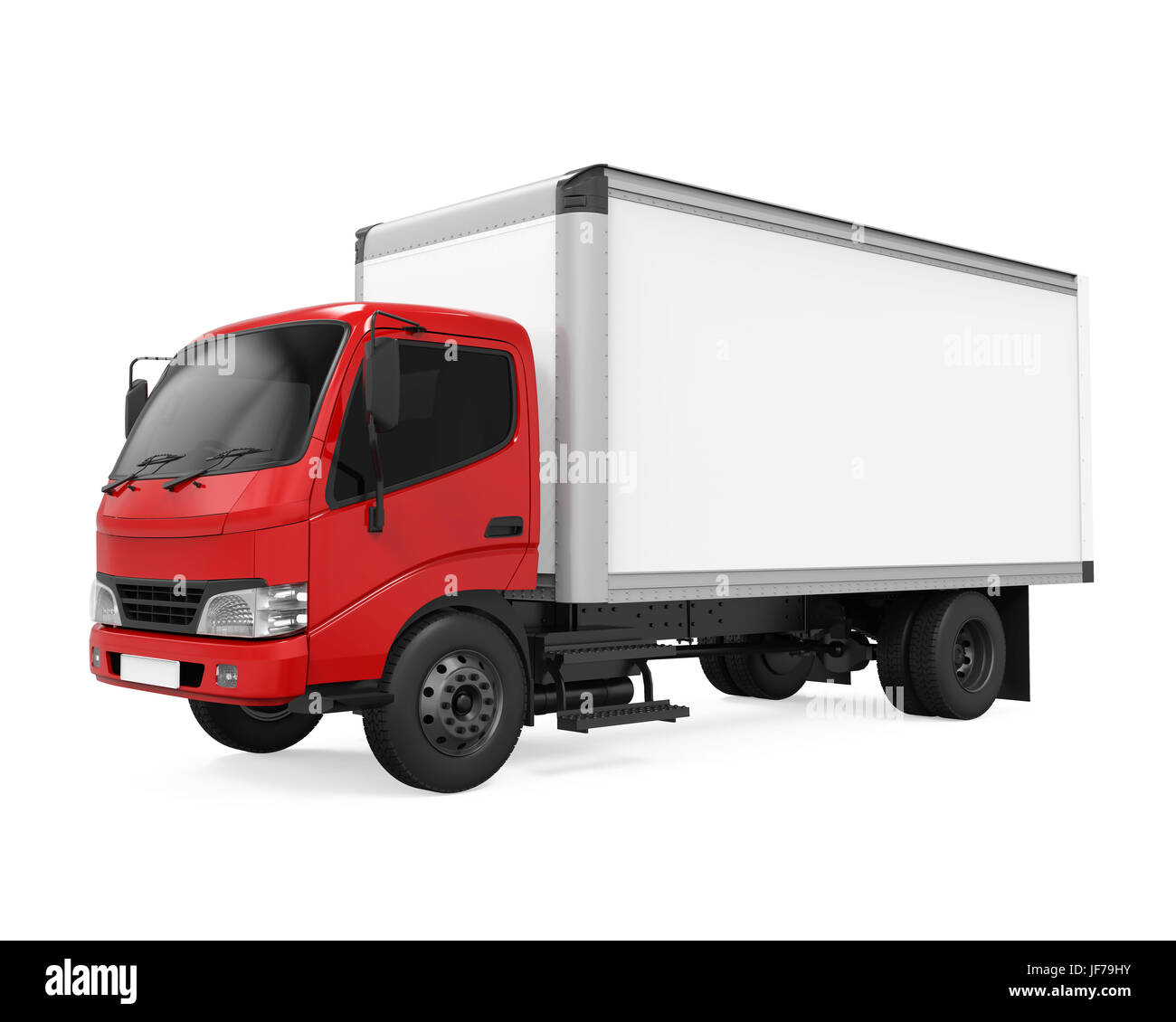 Cargo Delivery Truck Isolated Stock Photo - Alamy