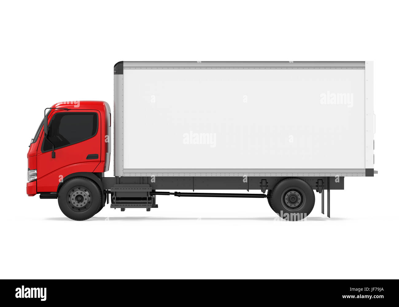 Cargo Delivery Truck Isolated Stock Photo - Alamy