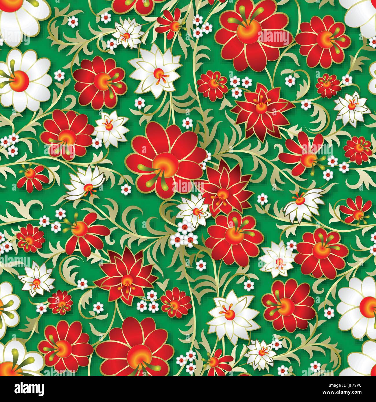 abstract seamless floral ornament Stock Vector Image & Art - Alamy